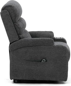 Polohovací křeslo šedé, elektrické TV-S8348 GREY2
