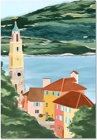 NORIMPEX Malování podle čísel Domy v horách / 40x50 cm
