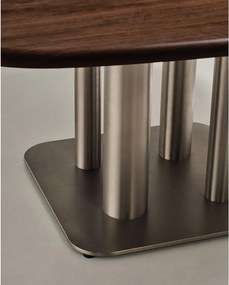 Jídelní stůl v dekoru ořechu 150x150 cm Melvar – Kave Home