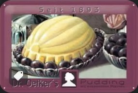 Plechová retro cedule Dr. Oetker's Pudding