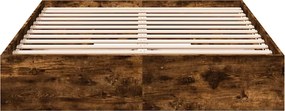 Rám postele se zásuvkami kouřový dub 160 x 200 cm kompozit 3280647
