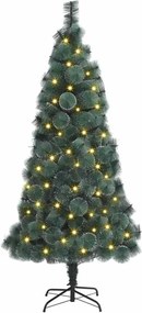 Umělý předsvícený vánoční stromeček Zelená 180 cm PET 3396162