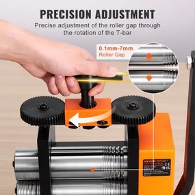 Válcovna, Válcovna šperků 76 mm, převodový poměr 1: 2, multifunkční válcovna 3 v