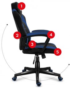 Herní židle Force - 2.5 modrá mesh