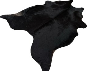 Dekorační hovězí kůže 3,7 m2  černá 1009