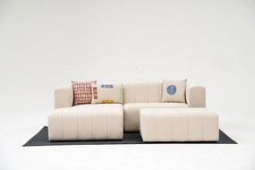 Hanah Home Rohová pohovka BEYZA MINI levá krémová