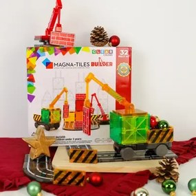 MAGNA-TILES Magnetická stavebnice Builder / 32 dílků / s magnetickými