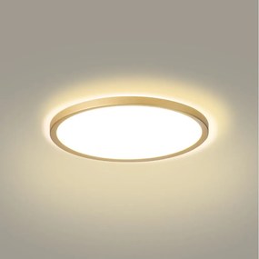Brilagi - LED Koupelnové svítidlo ULTRA SLIM LED/18W/230V pr. 30 cm zlatá IP54
