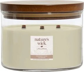 Velká svíčka Cashmere Wool Nature’s Wick WoodWick