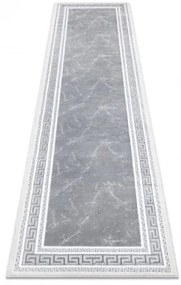 Koberec / Běhoun GLOSS 2813 27 ramka, řecký - šedý