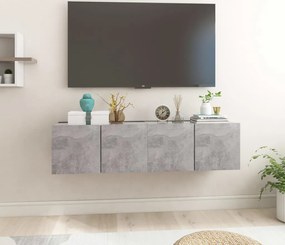 vidaXL Závěsné TV skříňky 2 ks 60 x 30 x 30 cm [804509] Barva: Betonová šedá