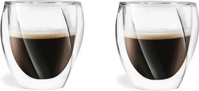 Dvoustěnné hrnky na cappuccino v sadě 2 ks 250 ml Cristallo – Vialli Design