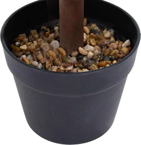 Umělý zimostráz ve tvaru koule s květináčem zelený 60 cm 336510