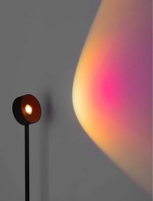 Matně černá kovová LED stojací lampa s ohybatelnou konstrukcí/stmívatelná (výška 121 cm) Irida – Nova Luce
