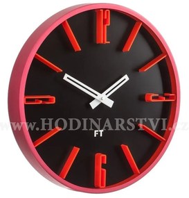 Designové nástěnné hodiny Future Time FT6010BK Numbers 30cm