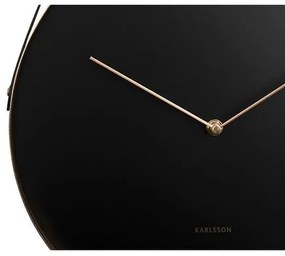 Karlsson 5767BK designové nástěnné hodiny, pr. 34 cm