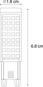Sada 5 stmívatelných LED žárovek G9 5,5W 500 lm 2700K