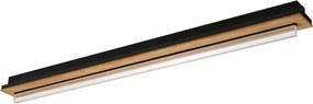 Brilagi - LED Stropní svítidlo WOODY FLAT LED/25W/230V 118 cm dub/černá
