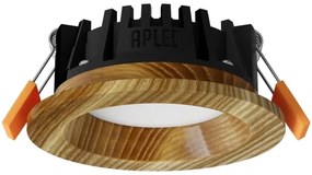 APLED - LED Podhledové RONDO WOODLINE LED/3W/230V 3000K pr. 9 cm jasan masiv