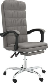 vidaXL Polohovací kancelářská židle textil [349645] Barva: taupe