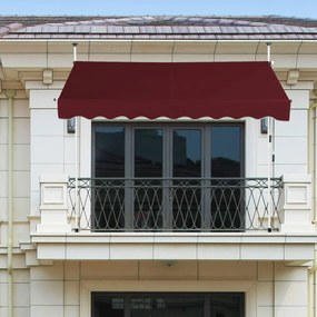 Costway 250 cm široká příchytná markýza bez vrtání, balkonová