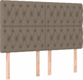Box spring postel s matrací taupe 140x200 cm textil 3131677