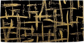 Sablio Ručník Zlaté malování - 70x140 cm