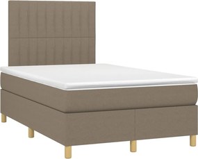Box spring postel s matrací taupe 120x200 cm textil 3142485