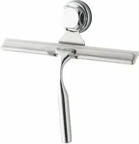 Compactor Bestlock Držák s koupelnovou stěrkou s přísavkou chromová /