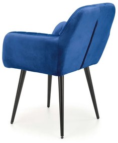 Halmar Jídelní židle K429, tmavě modrá