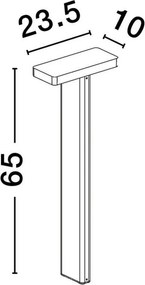NV 9492780 Venkovní sloupkové svítidlo POET antracitový hliník a čiré sklo LED 16W 3000K 220-240V 90st. IP65 - NOVA LUCE
