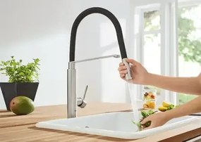 Grohe Concetto - Dřezová baterie s flexibilním ramenem s přepínačem su