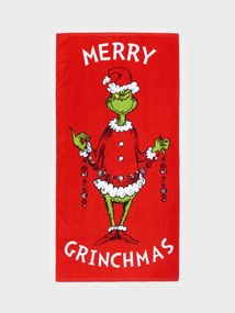 Sinsay - Bavlněný ručník Grinch - červená