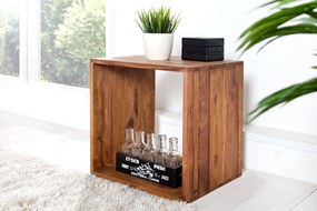 Designový set 2 odkládacích stolků Timber 45 cm Sheesham