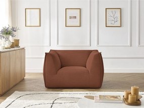 Oranžové manšestrové křeslo Giorgia – Bobochic Paris