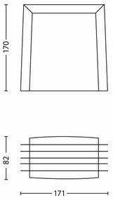 Philips - Venkovní nástěnné svítidlo SHADES 1xE27/15W/230V IP44 antracit