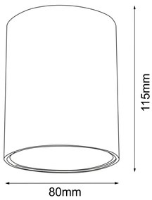 Brosline 1254 - Bodové svítidlo POINT 1xGU10/10W/230V černá