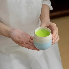 Goodwei Fuji Blue / Sada keramických šálků / 4 ks / 200 ml
