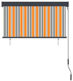 vidaXL Marketos Venkovní roleta 120 x 250 cm žlutomodrá