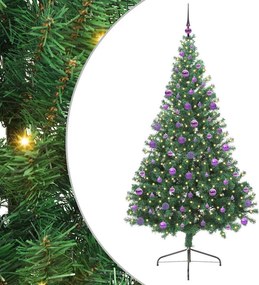 Umělý osvětlený vánoční stromeček Zelená 210 cm PVC 3397030
