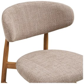 Béžová/v přírodní barvě čalouněná barová židle (výška sedáku 65 cm) Levanto – House Nordic
