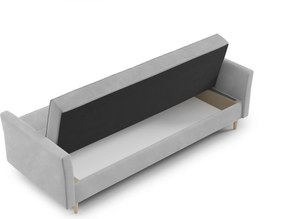 Eka Rozkládací pohovka KARA, 227 cm Výběr nohou: Bílé, Barva látky: Mintová (Kronos 47)