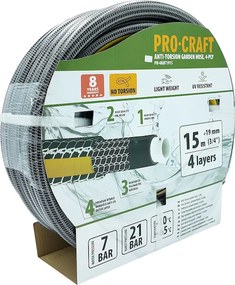 Výrobce: Procraft Procraft Černo-žlutá zahradní hadicí Procraft PR-4KAT1915 | PR-4KAT1915