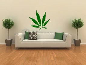 Samolepky na zeď - List marihuany