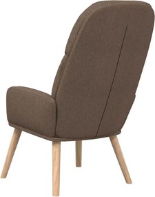 Relaxační křeslo taupe textil 340999