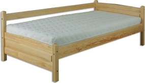 Casarredo - Komfort nábytek Masivní postel KL-132, 90x200, borovice, výběr moření | barva: moření gray