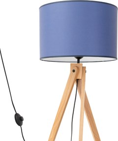 Sollux Lighting Stojací lampa NATT tmavě modrá