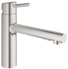 Grohe Concetto - Páková dřezová baterie, supersteel 30273DC1