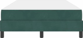 Postel s boxspringem s matrací Tmavě zelená 120 x 200 cm textil 3398686