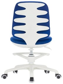 Dalenor Dětská židle Candy, textil, bílá podnož, modrá
